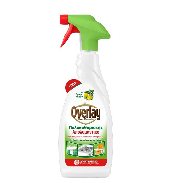 OVERLAY ΠΟΛΥΚΑΘΑΡΙΣΤΗΣ ΑΠΟΛΥΜΑΝΤΙΚΟ SPRAY ΑΡΩΜΑ ΛΕΜΟΝΙ 12X650ml